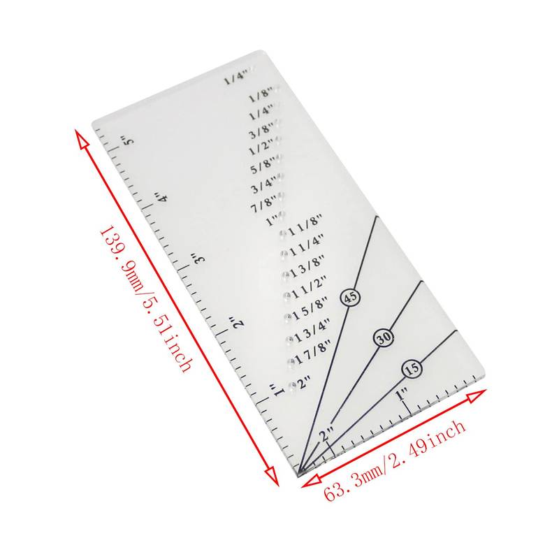 Acrylic Seam Guide Ruler | Jason Shop Fittings