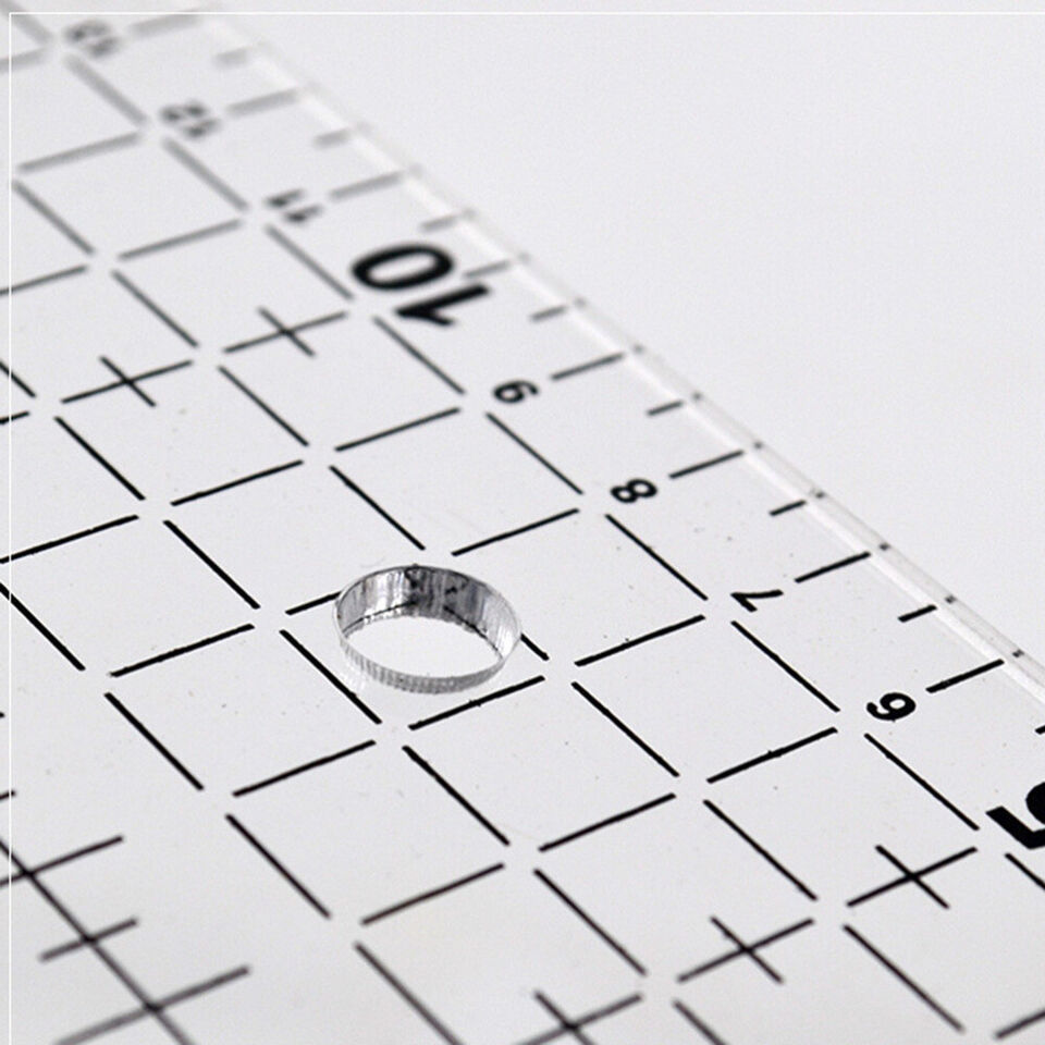Quilters Ruler Non Slip Double Grid Lines for Sewing Quilting Craft ...
